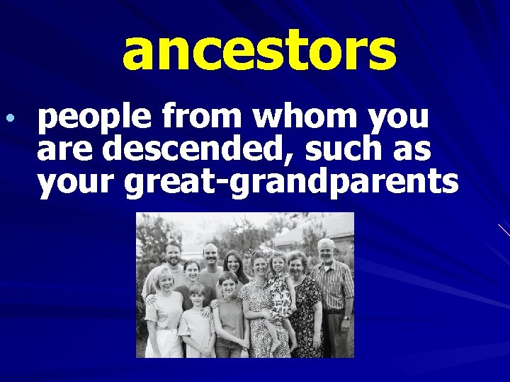 Vocabulary Say It numerous ancestors avoided pulpit generations