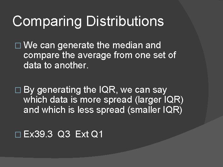 GCSE Session 28 Cumulative Frequency Vectors and Standard