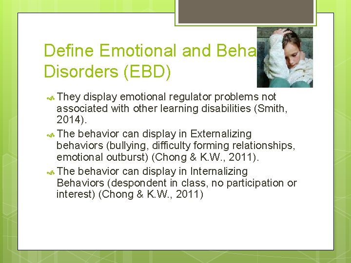 Teachers who work with Emotional and Behavioral Disorders