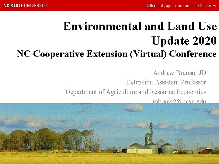 Environmental and Land Use Update 2020 NC Cooperative