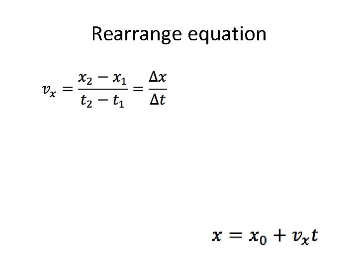 Ch 1 Kinematics in One Dimension Object of