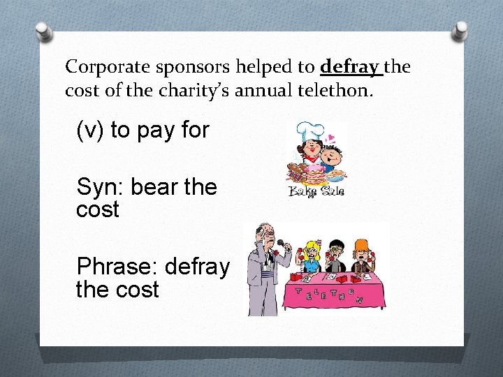 Unit 6 D Vocabulary At one time or