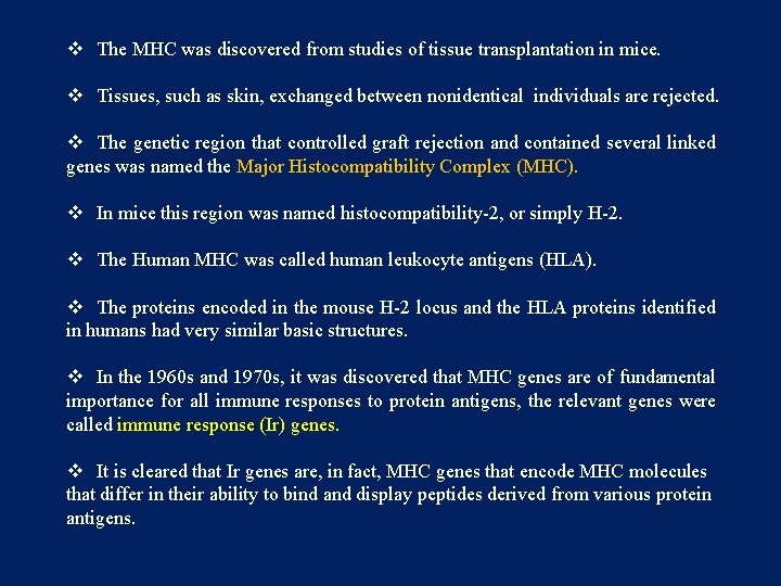 CHAPTER 6 Major Histocompatibility Complex MHC Molecules and