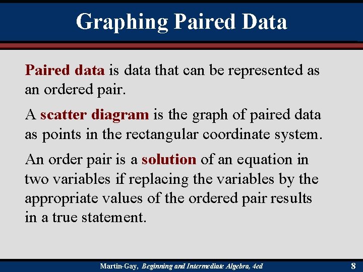 Chapter 3 Graphing 3 1 Reading Graphs and