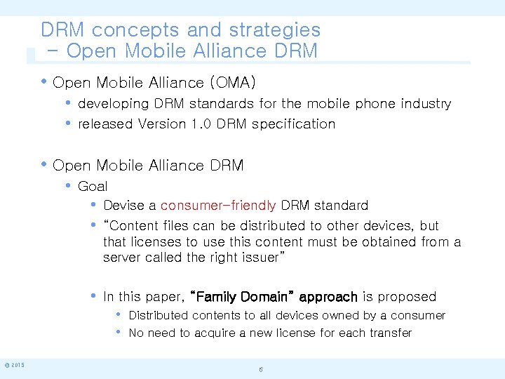 Digital Rights Management in a 3 G Mobile