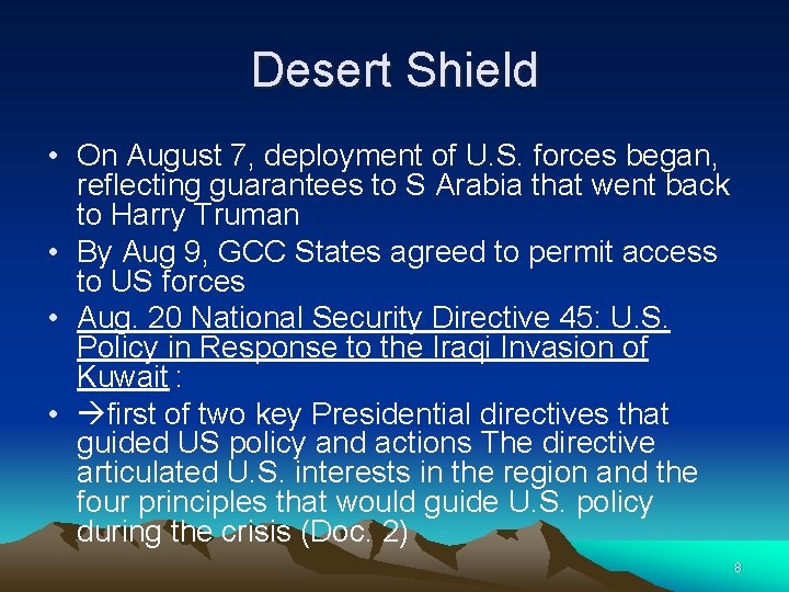 Gulf at War Part Two The Gulf War