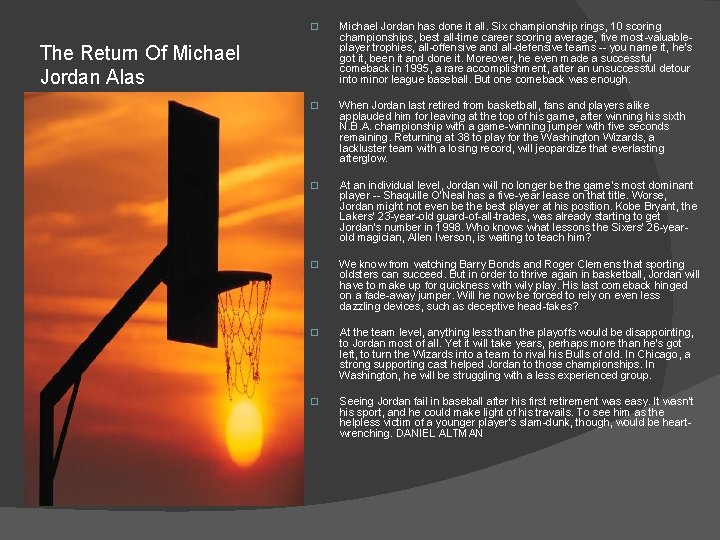 WEEBLY POWERPOINT By LaDajah Wilson Another Metaphor Of