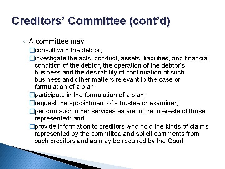 Seeing Red Mitigating the Risk of Bankrupt Clients