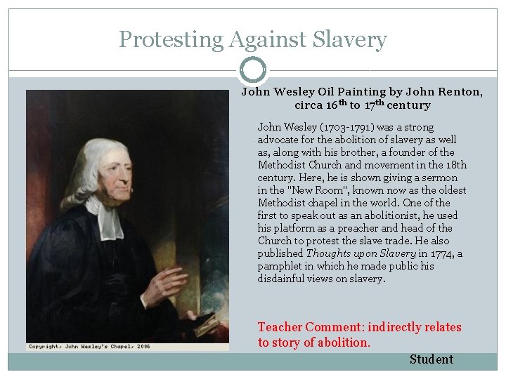 The Road to Abolition THE SLAVERY MUSEUM OF