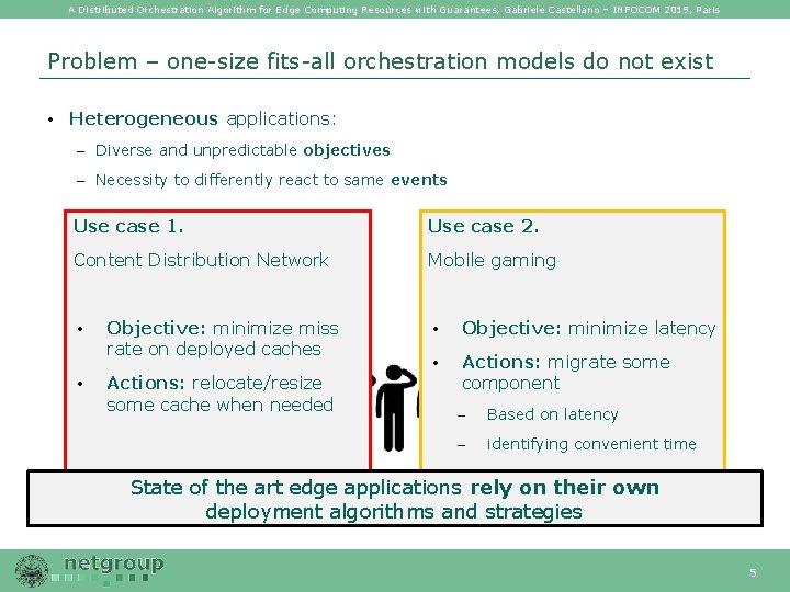 A Distributed Orchestration Algorithm for Edge Computing Resources