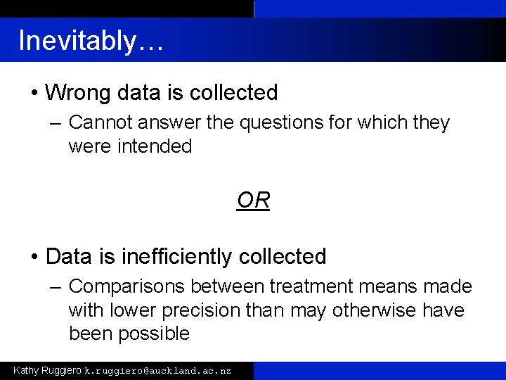 Before there was data there was Kathy Ruggiero