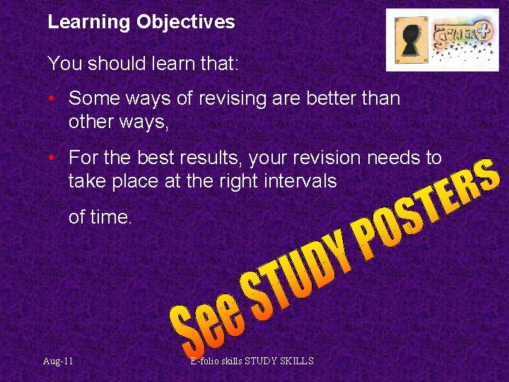 5 STUDY SKILLS 2 BLOCK SECTION Aug11 Efolio