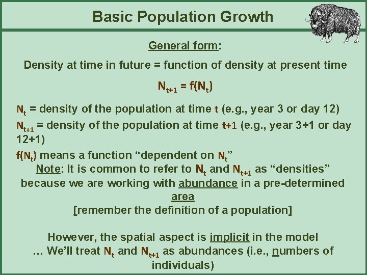 FW 364 Ecological Problem Solving Class 5 Population
