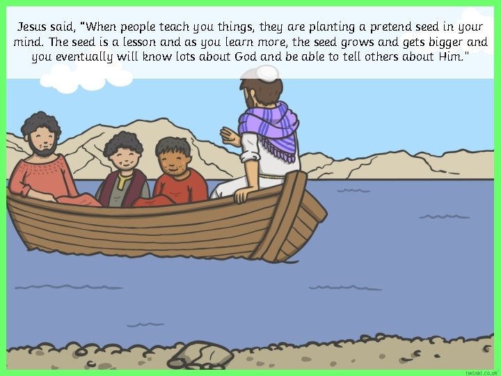 The Sower and the Seeds Parable Jesus had