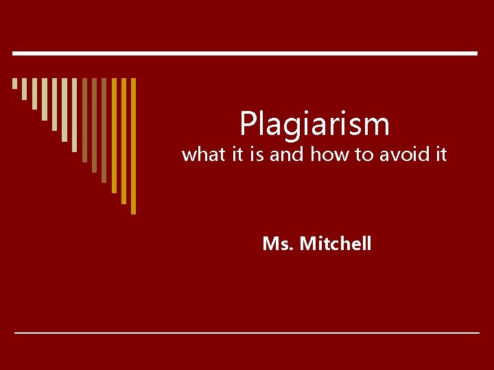 Plagiarism what it is and how to avoid
