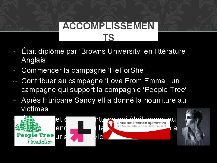 EMMA WATSON Delaney et Jaiden INFORMATION Nom Complet