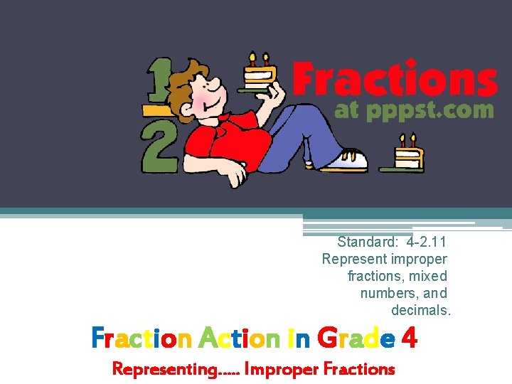 Standard 4 2 11 Represent improper fractions mixed