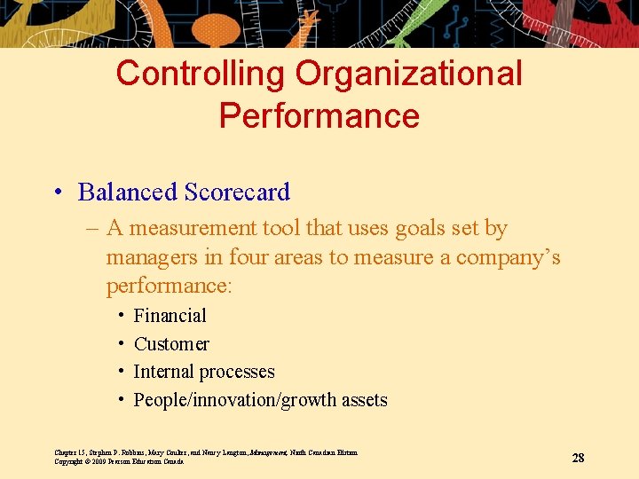 Tools for Controlling Organizational Performance Financial Controls ...