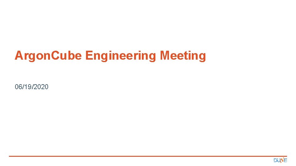 Argon Cube Engineering Meeting 06192020 Agenda Light Readout