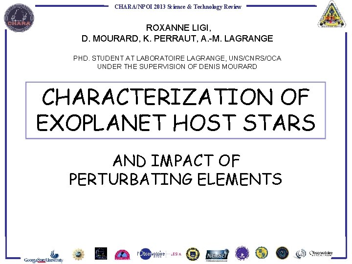 CHARANPOI 2013 Science Technology Review ROXANNE LIGI D