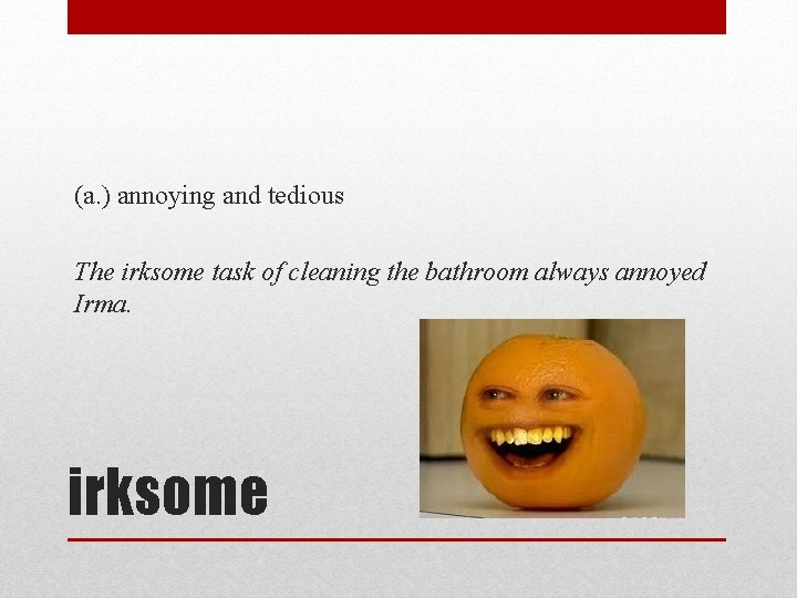 Unit One Knowsys Vocabulary Unit Theme Bad n