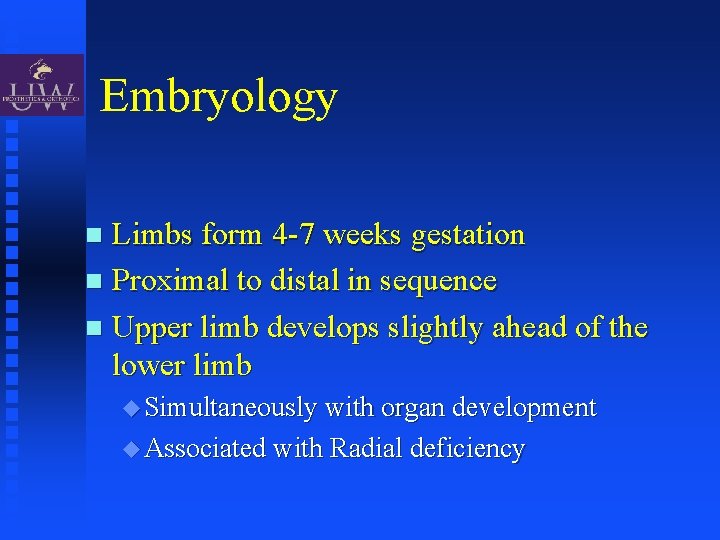 Pediatric Limb Deficiency Ramona M Okumura C P