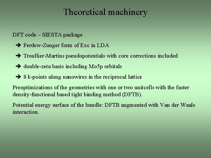 SLONANO 2007 Structural and electronic properties of molybdenum