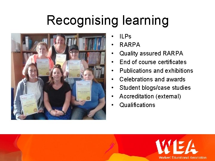 Making Learning Visible Developing the recognition of non