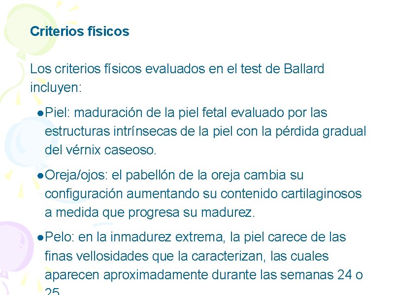 TABLAS Y TEST PARA EVALUAR AL RECIEN NACIDO