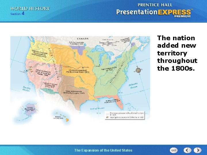 Section 4 Objectives Describe how the territory of