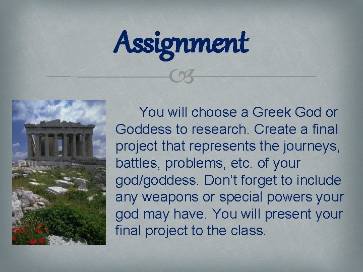 Greek Mythology Pathfinder Sixth Grade English Colleen R