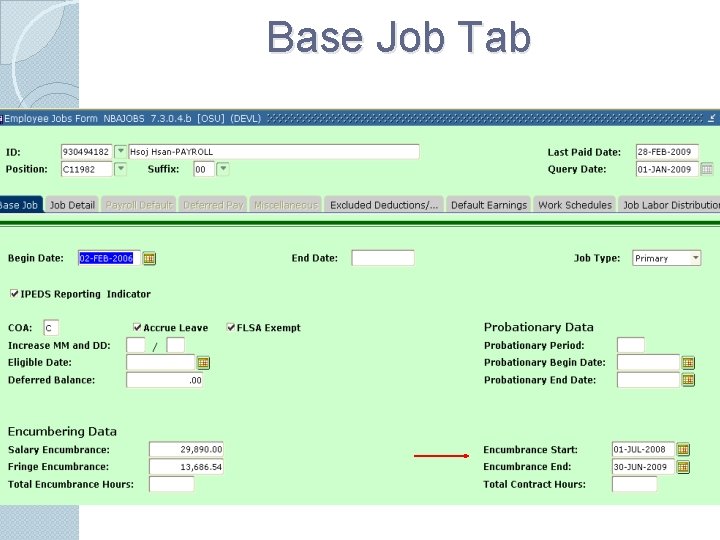 Business Center Payroll NBAJOBS Process Review Overview System