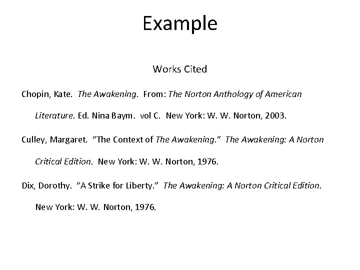How to make an outline American Author This