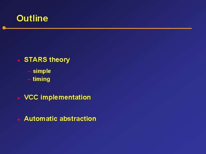 STatic Analysis of Reactive Systems Felice Balarin Cadence