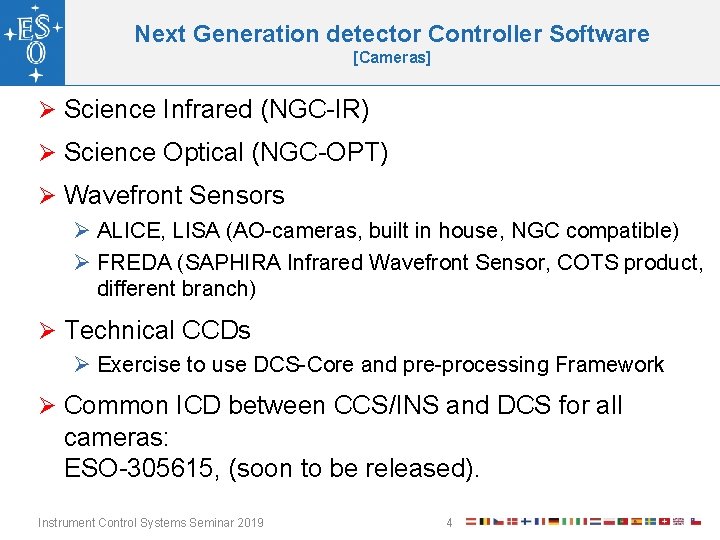 Next Generation detector Controller Software Next Generation detector