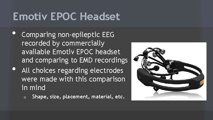 Epileptic Monitoring Device Final Design Presentation December 4