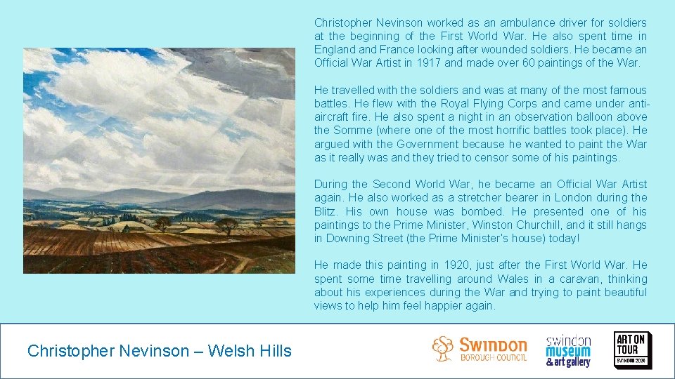 WAR ART Official War Artists Meet Christopher Nevinson