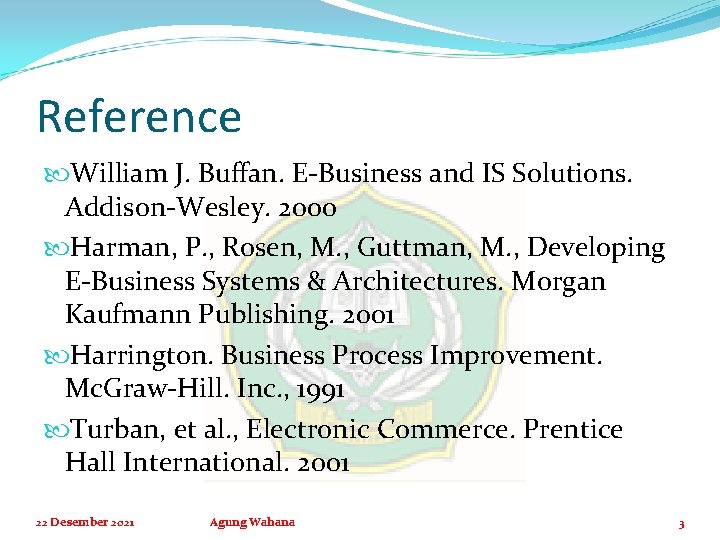 Electronic Commerce Definitions and Concepts 22 Desember 2021