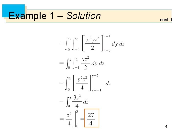 15 7 Triple Integrals Triple Integrals On A
