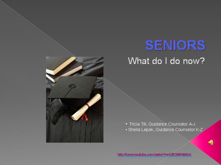 SENIORS What do I do now Tricia Till