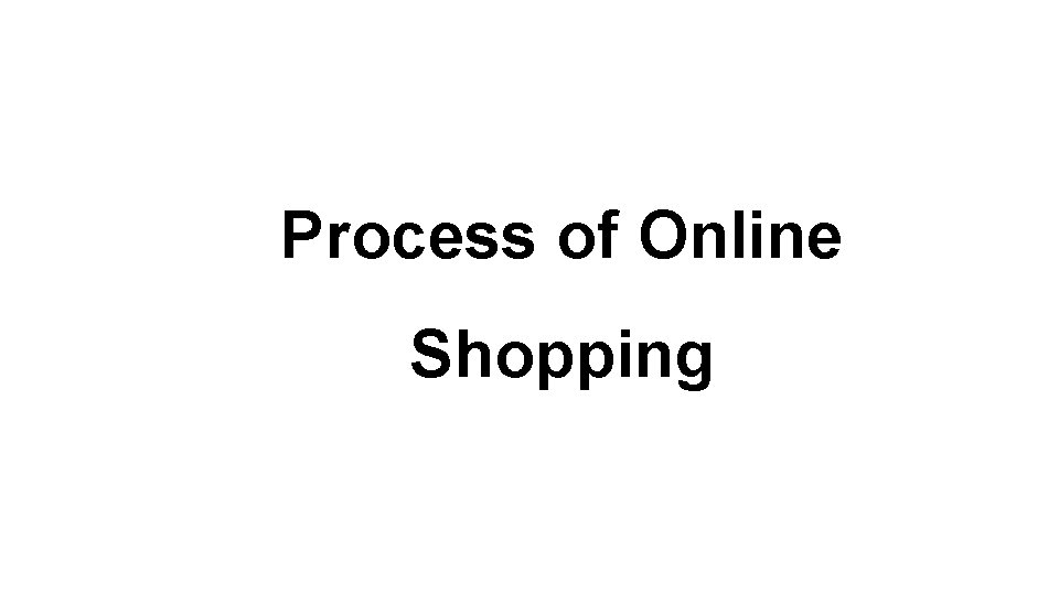 Process of Online Shopping Introduction Agent Hi Richard
