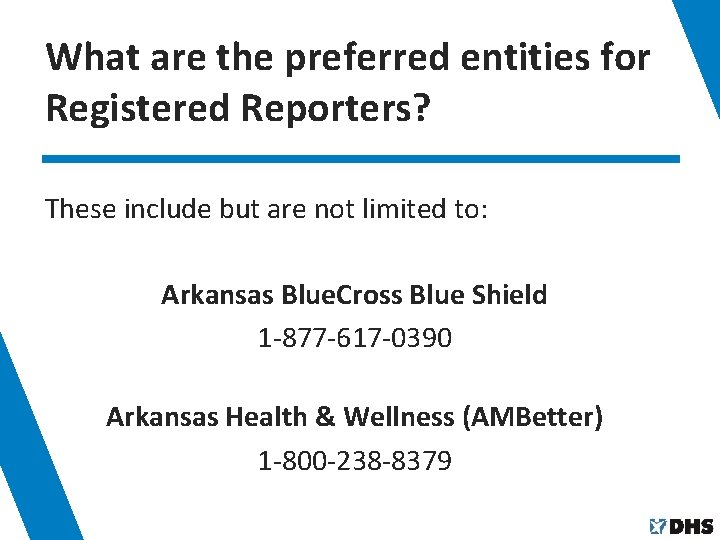Work and Community Engagement Overview Registered Reporter Information