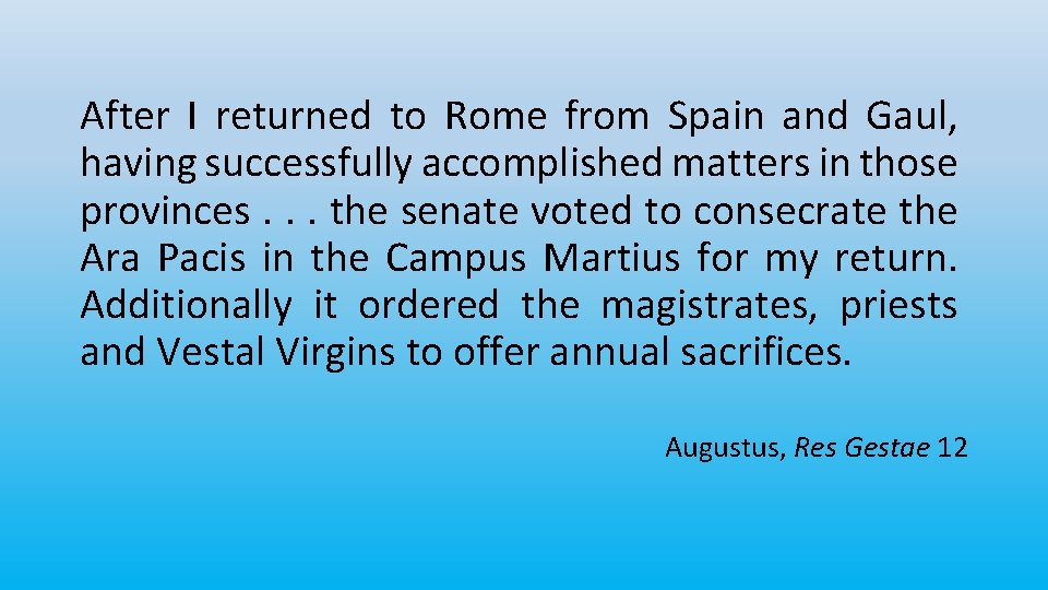 Myth and Symbols of Power Rome Emperor Augustus