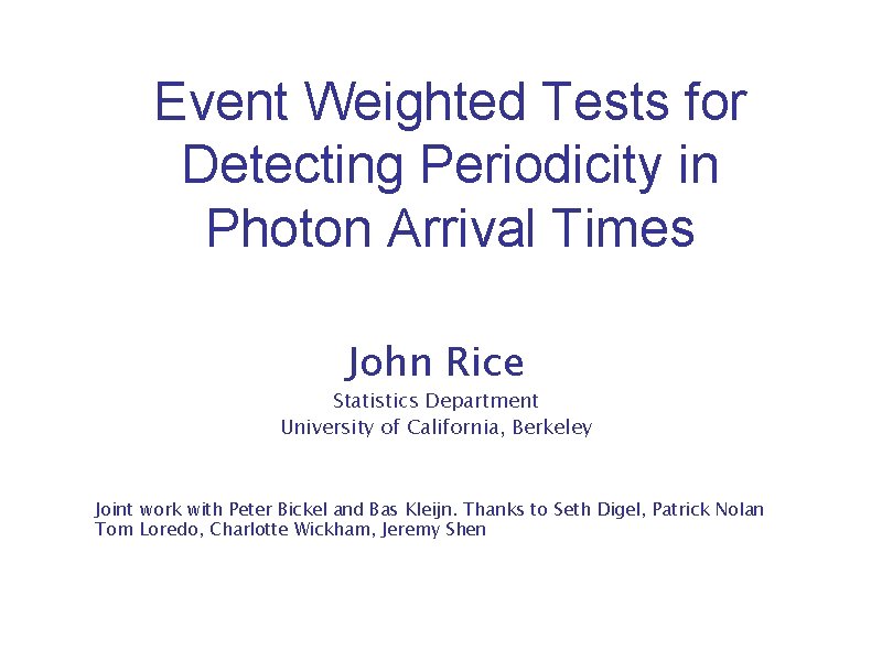Event Weighted Tests for Detecting Periodicity in Photon