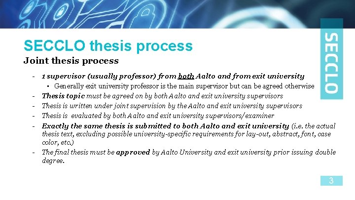 Before starting thesis Check your study progress Make