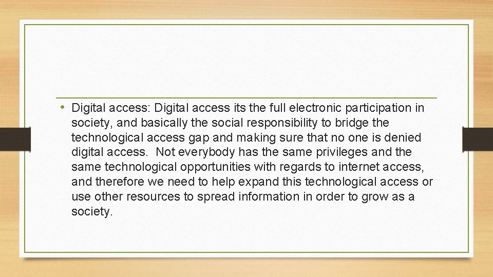 DIGITAL CITIZENSHIP ASSIGNMENT 1 QUESTION 1 Being a
