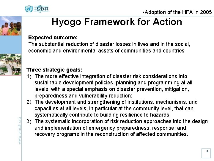 MidTerm Review of the Hyogo Framework for Action