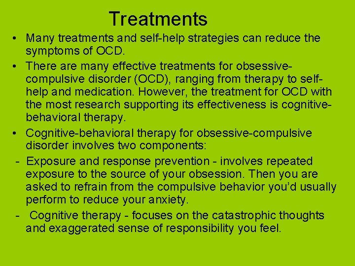 O C D Obsessive Compulsive Disorder Type Cleaning
