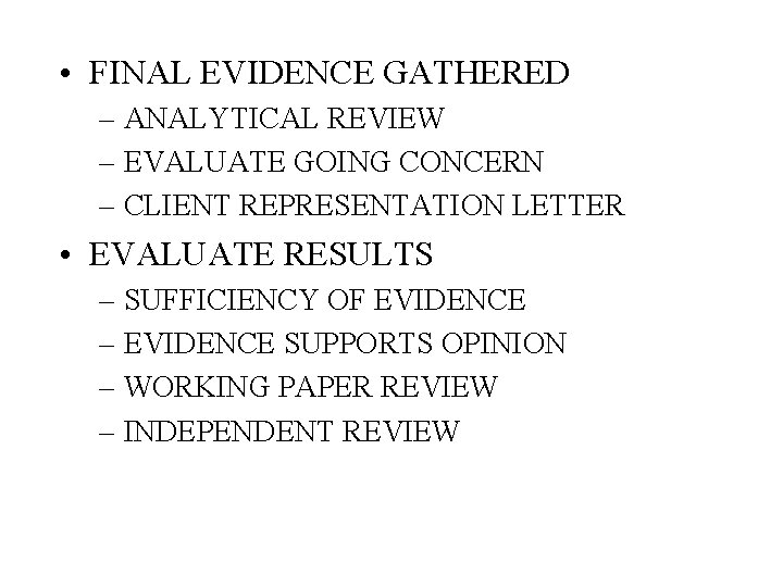 CHAPTER 22 COMPLETING THE AUDIT CONTINGENT LIABILITIES CONTINGENT