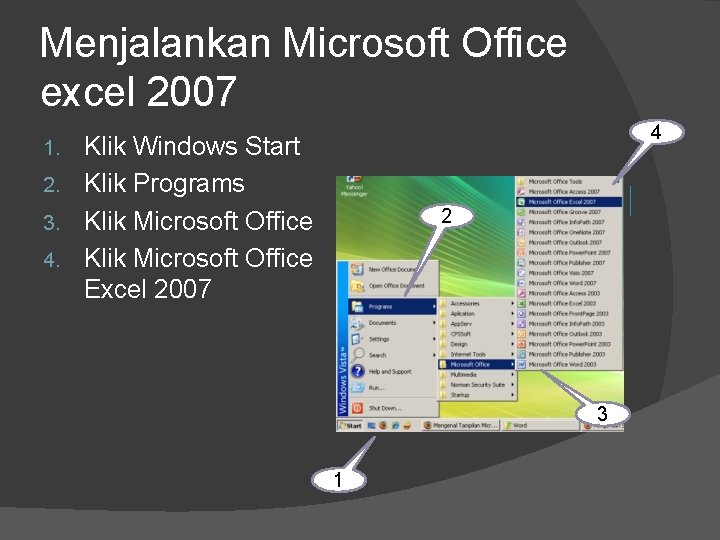 Dasar Penggunaan Microsoft Office Excel 2007 CHAPTER 1